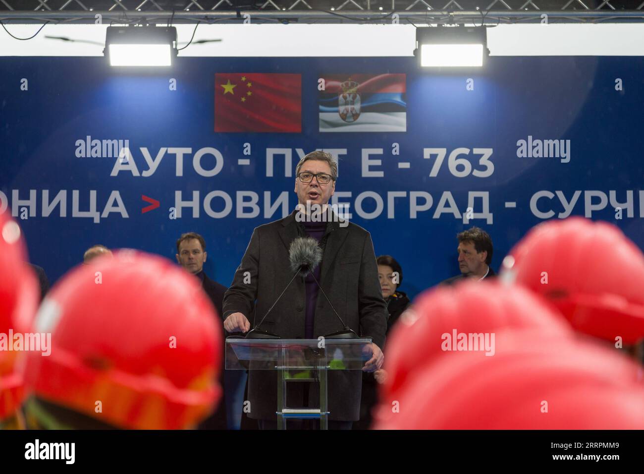 230402 -- BELGRADE, April 2, 2023 -- Serbian President Aleksandar Vucic ...