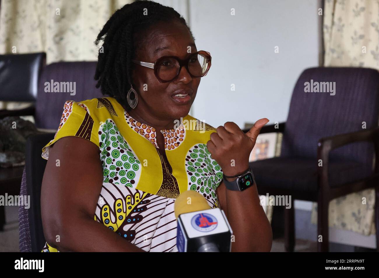 230403 -- ACCRA, April 3, 2023 -- Amy Appiah Frimpong, the executive ...