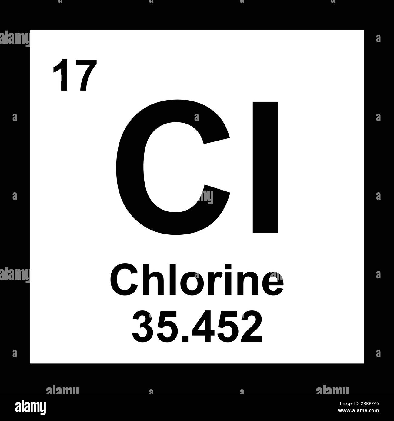 Chlorine atomic structure Black and White Stock Photos & Images - Alamy