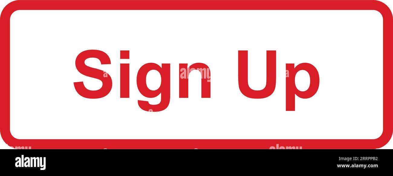Signup form design Cut Out Stock Images & Pictures - Alamy