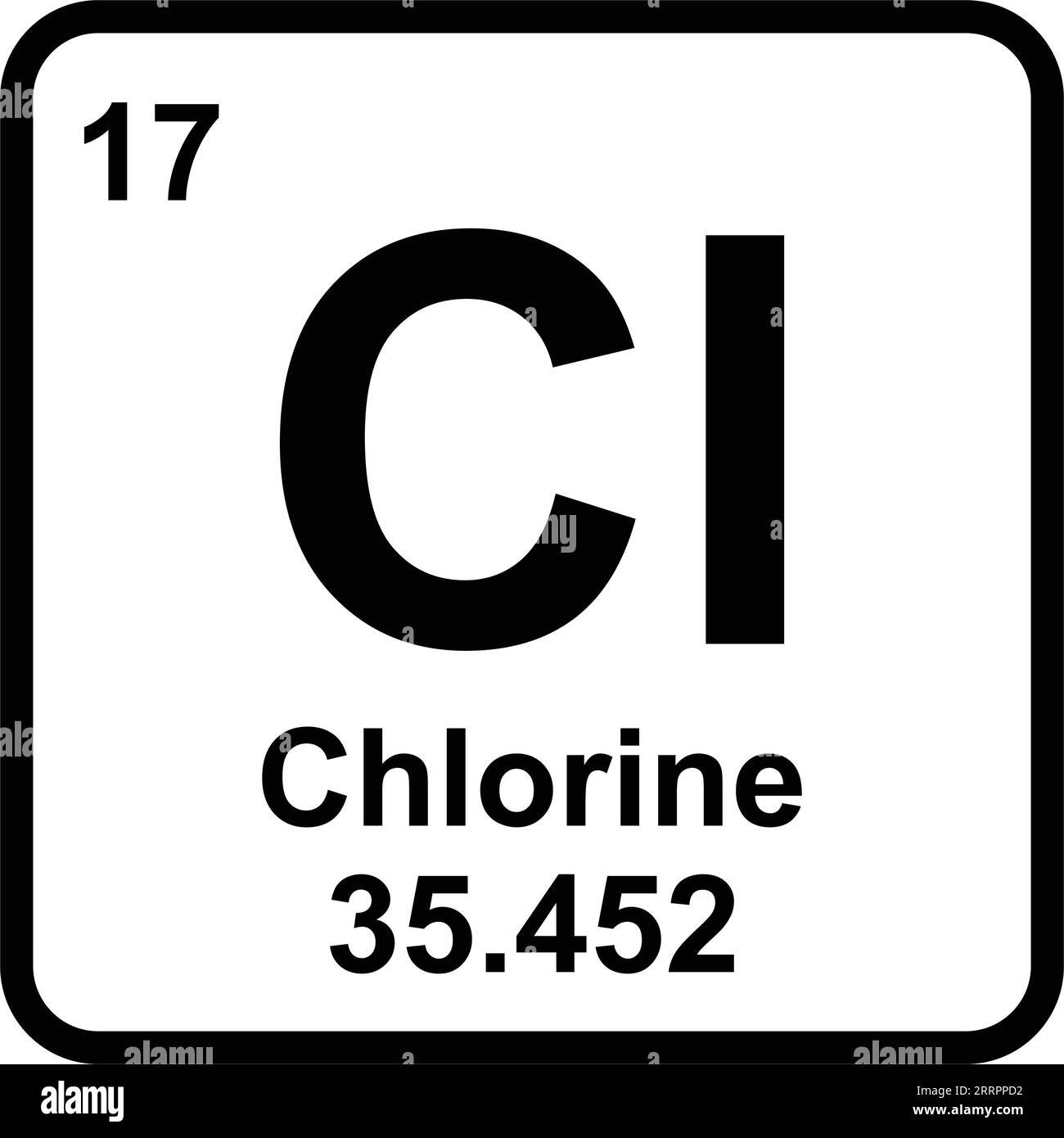 Chlorine atomic structure Black and White Stock Photos & Images - Alamy