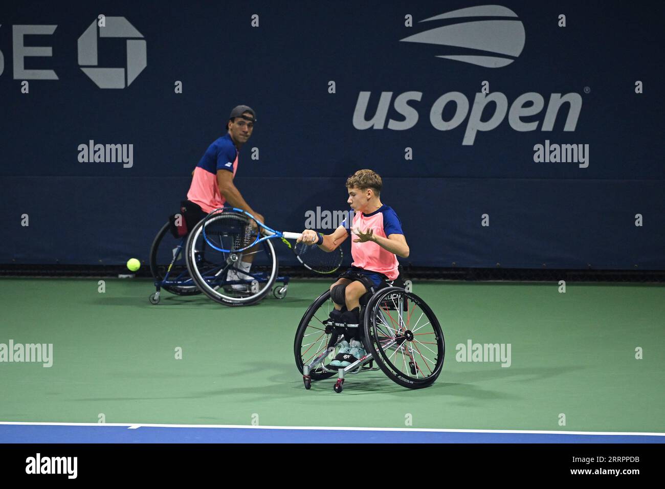 Maximilian Taucher and Francesco Felici in action during a junior ...