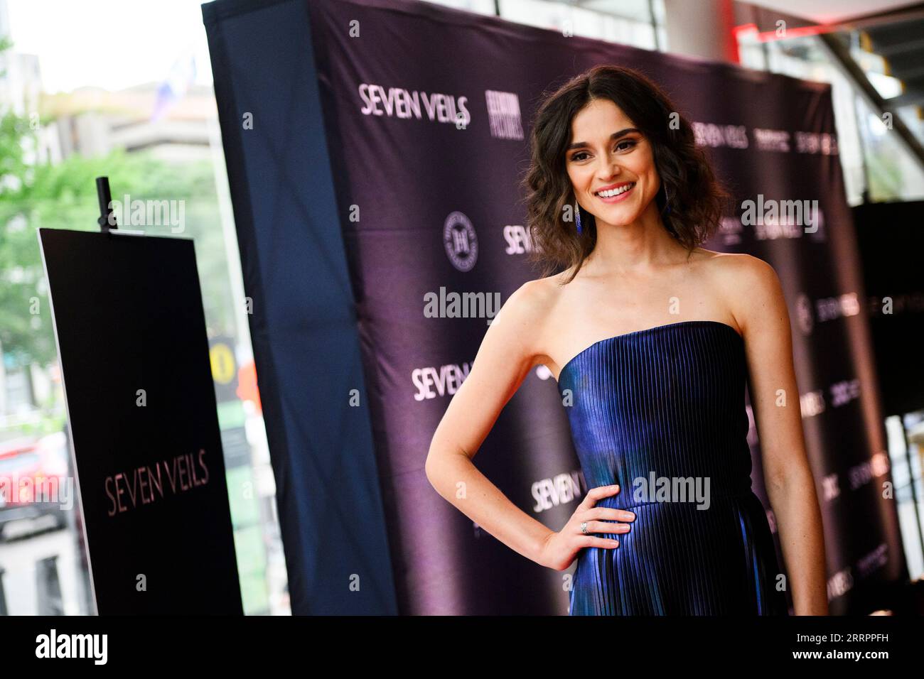 Toronto, Canada. 08th Sep, 2023. Rebecca Liddiard is photographed on the red carpet for the film ...