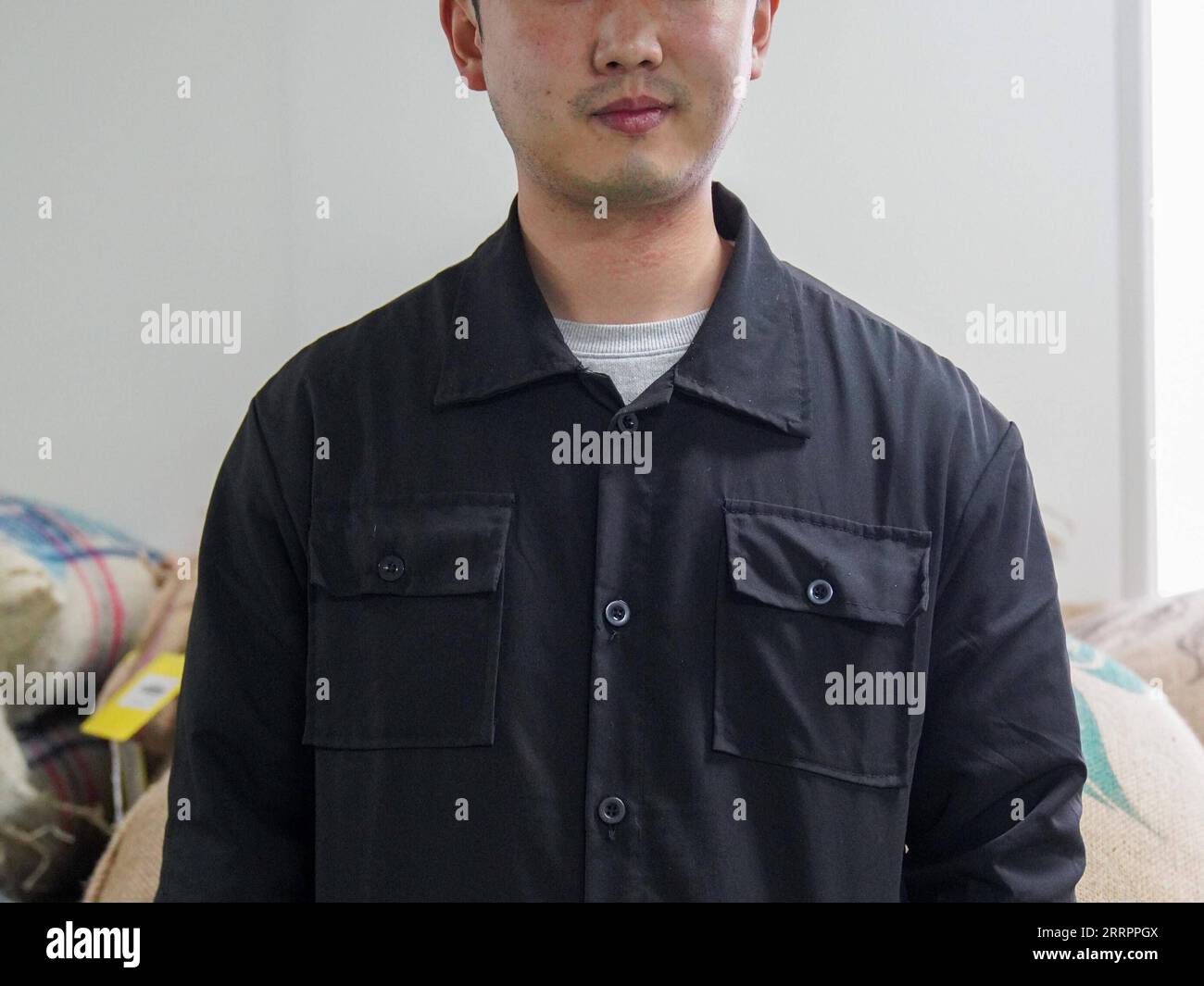 230405 -- YANBIAN, April 5, 2023 -- Jiang Jingtai poses for a photo in ...