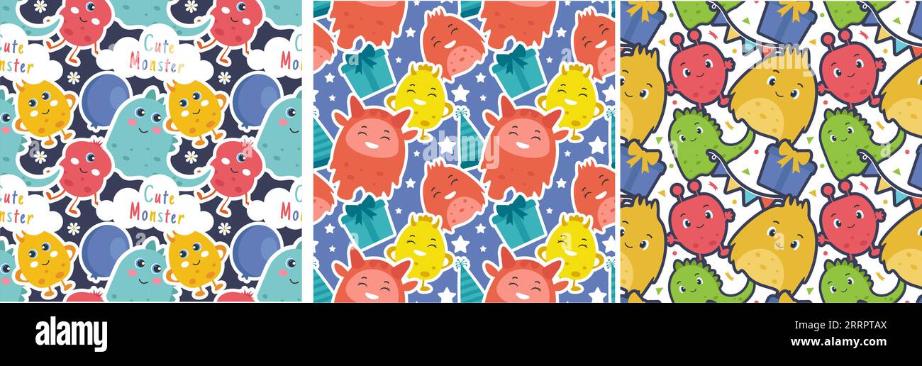 Smile Seamless Pattern Design Illustration with Smiling Character and ...