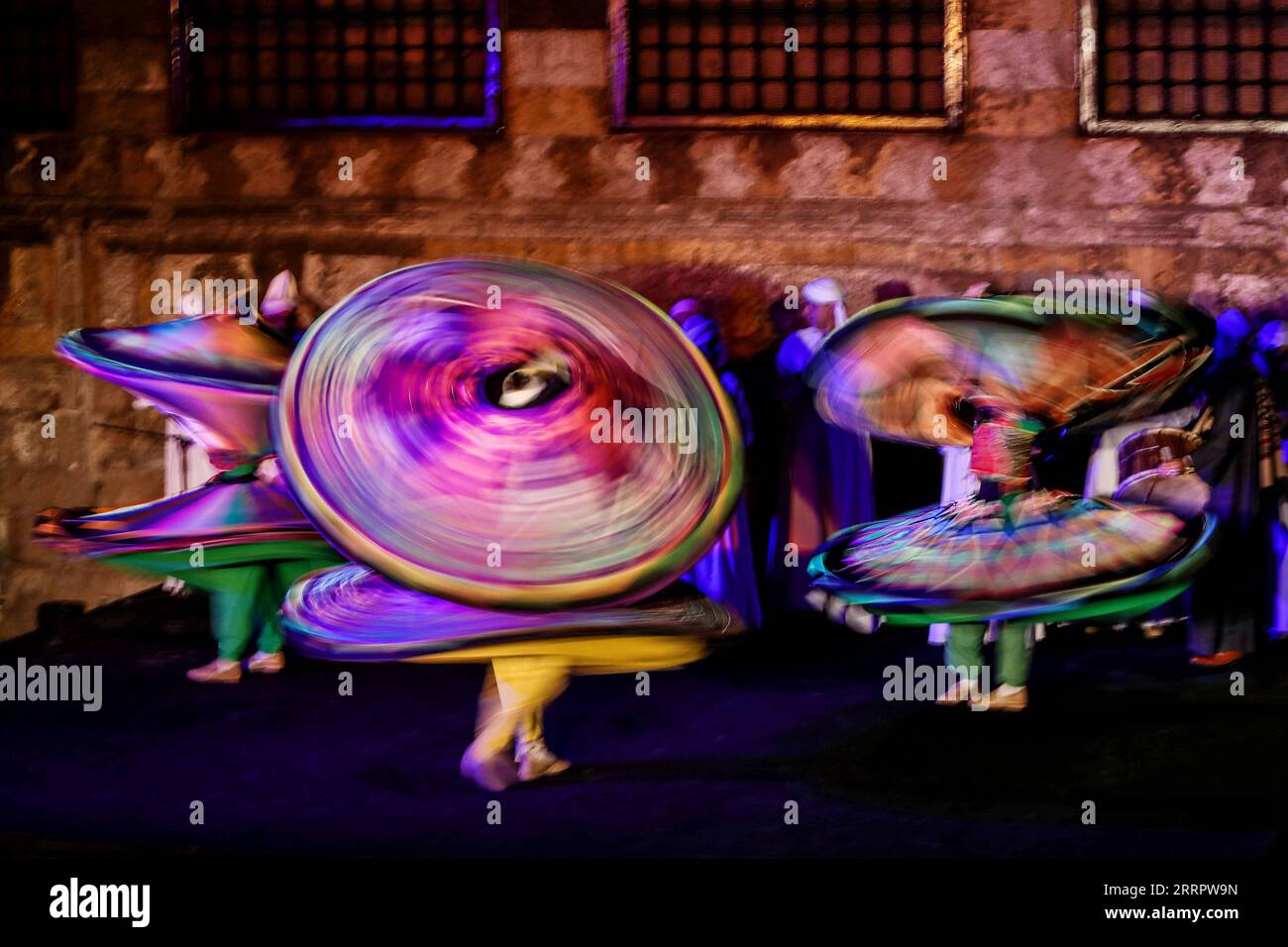 230413 -- CAIRO, April 13, 2023 -- Dancers perform Tanoura, a ...