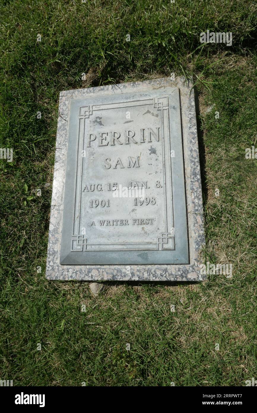 North Hollywood, California, USA 7th September 2023 Writer Sam Perrin Grave at Valhalla Memorial ...