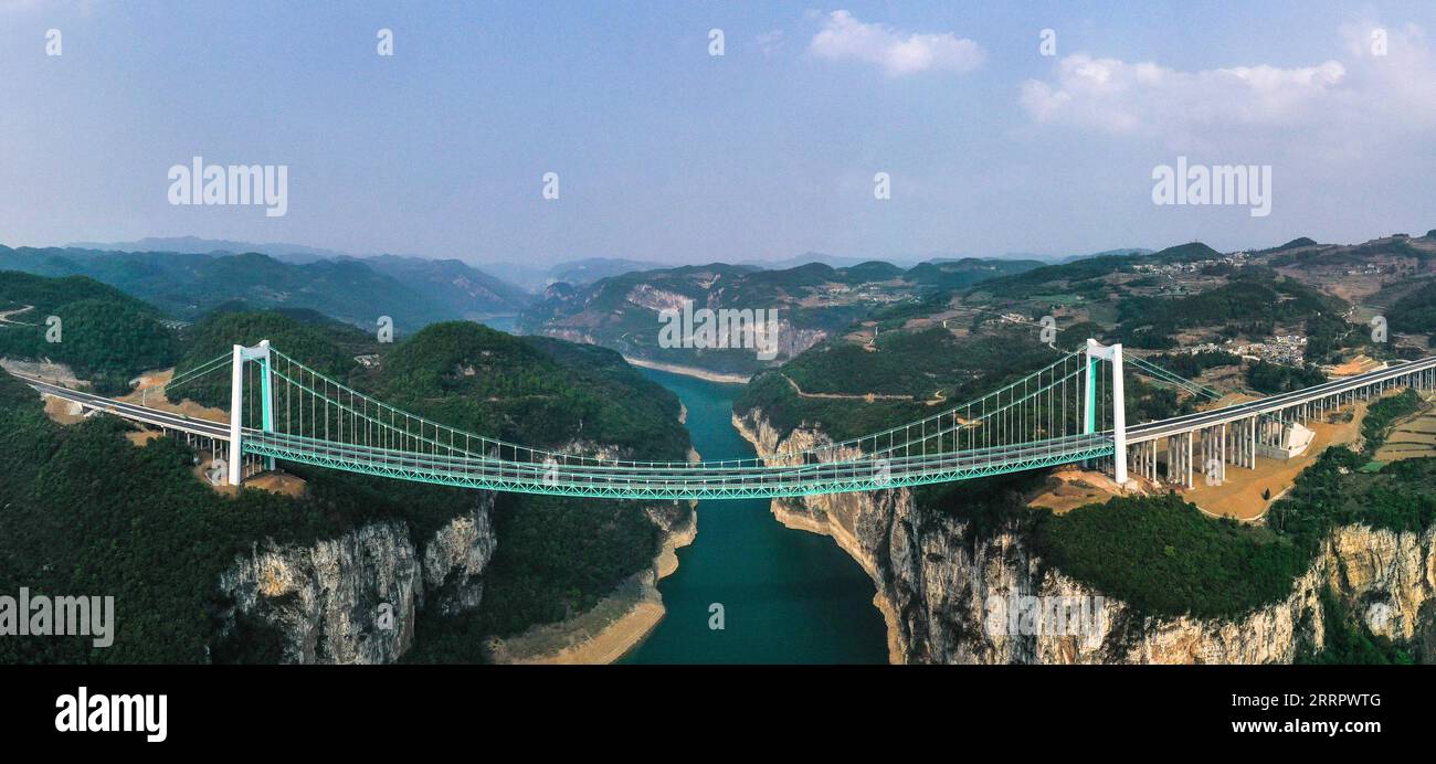 230414 -- GUIYANG, April 14, 2023 -- This aerial panorama photo taken ...