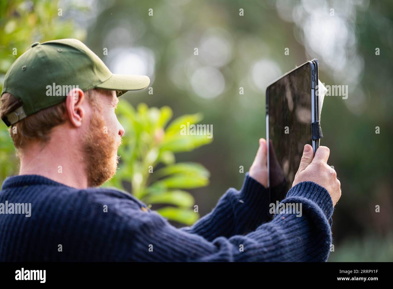 farming using technology on a farm being innovative and connected ...