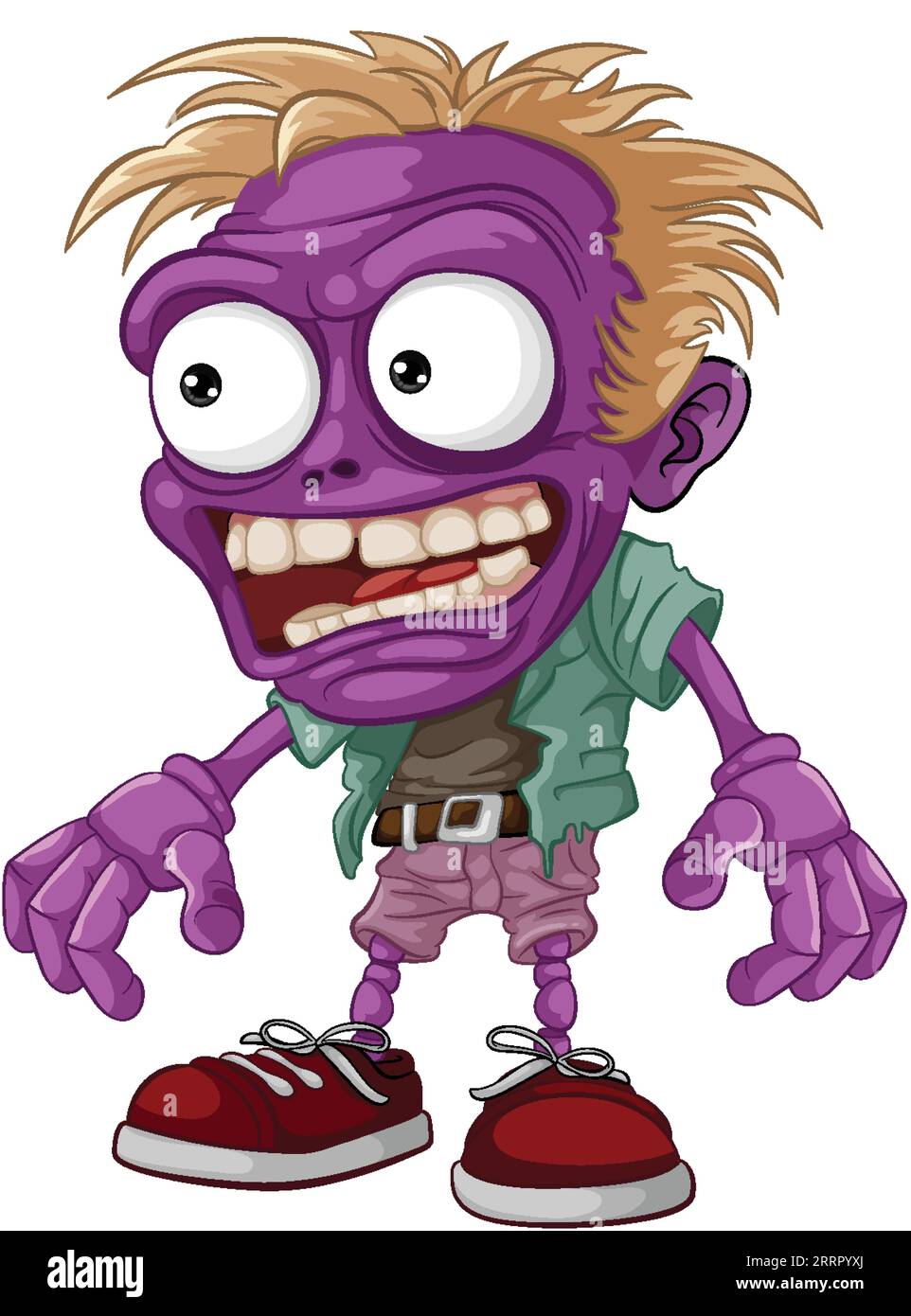 Isolated Vector Illustration Of A Scary Creepy Bald Zombie Monster Man Stock Vector Image And Art