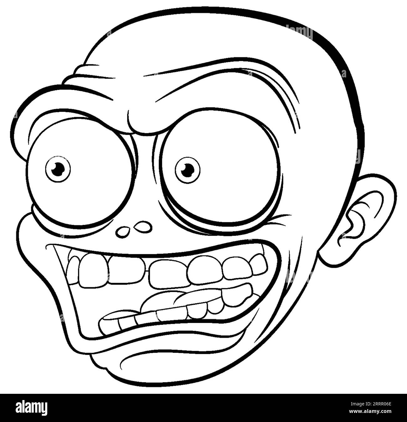 Bald head man cartoon Black and White Stock Photos & Images - Alamy