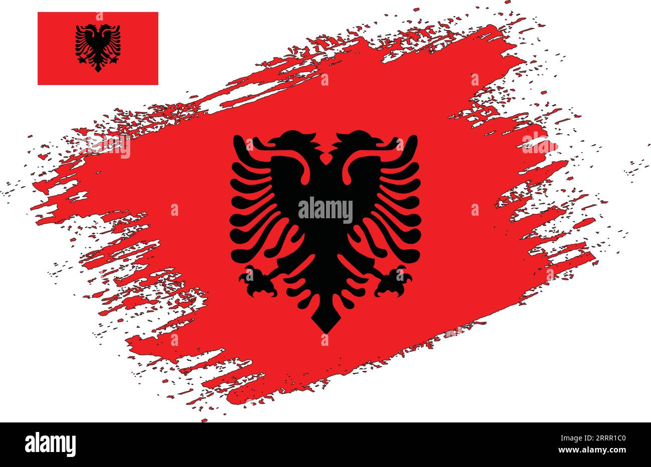 Brush Design Albania Flag Vector Stock Vector Image & Art - Alamy