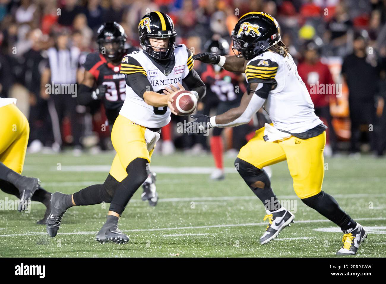 Ottawa, Canada. 08th Sep, 2023. Hamilton Tiger-Cats quarterback Taylor ...