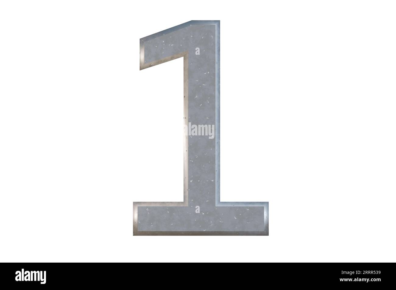 Number 1 metal style . Art design. Flat web icons template. Abstract ...