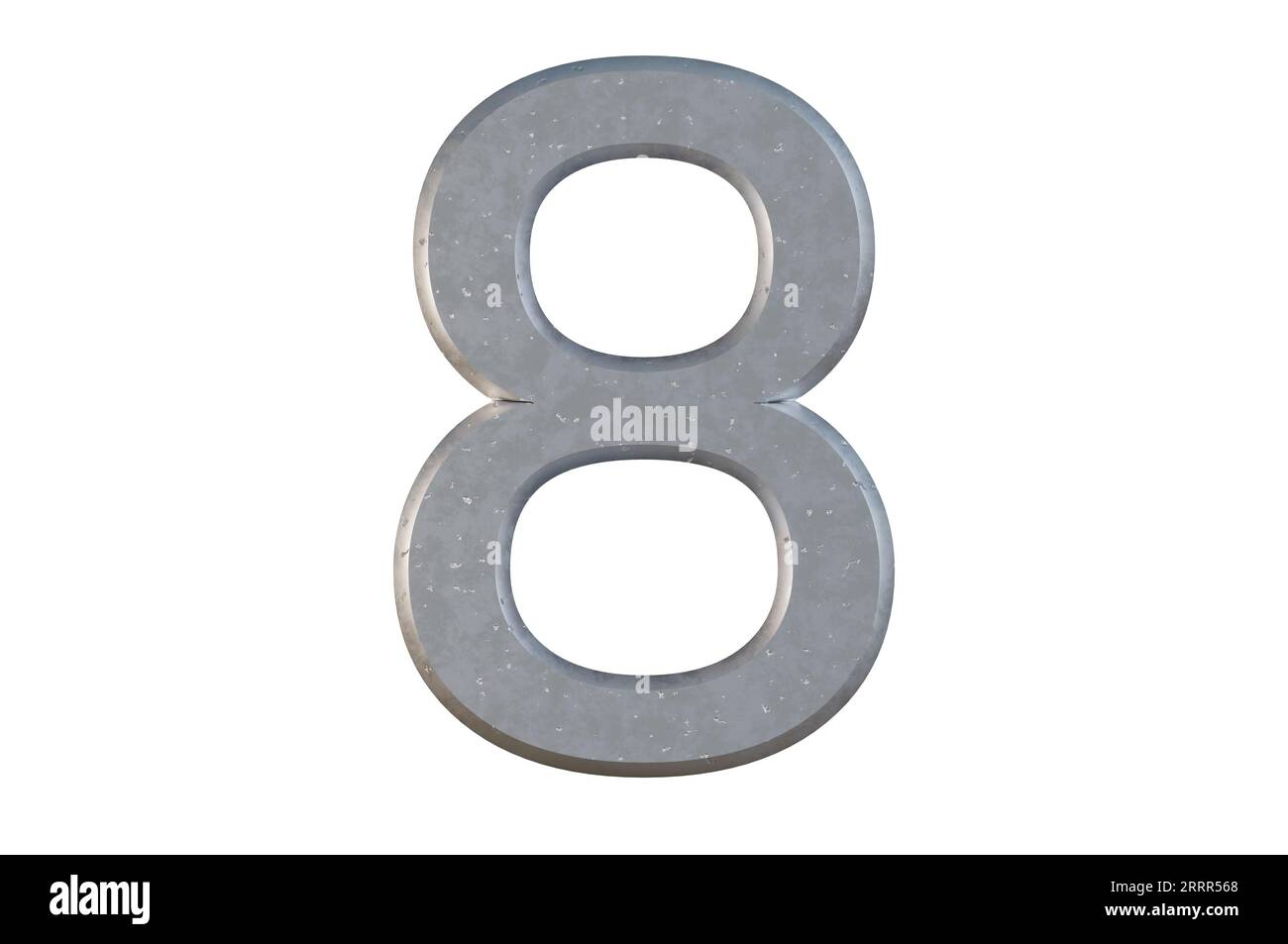 Number 8 metal style . Art design. Flat web icons template. Abstract ...