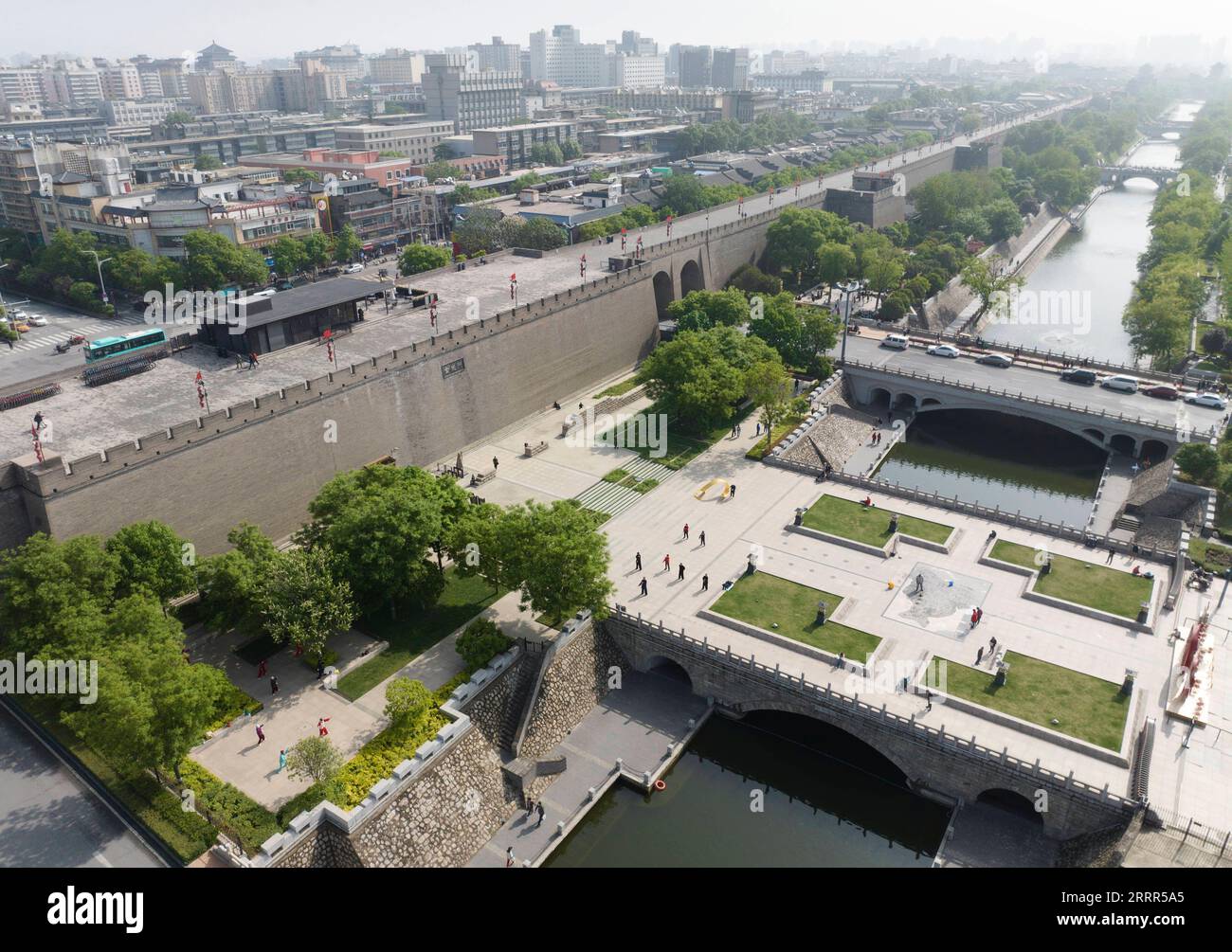 230504 -- XI AN, May 4, 2023 -- This aerial photo taken on April 25 ...