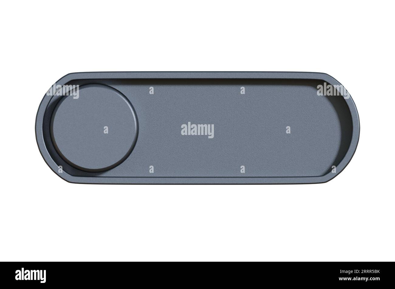 3D Illustration ,modern style metal, blank SPACE SLIDE BAR button for ...