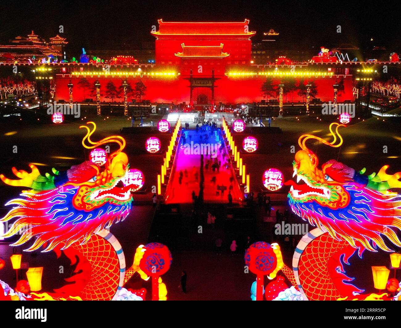 230504 -- XI AN, May 4, 2023 -- This aerial photo taken on Jan. 26 ...