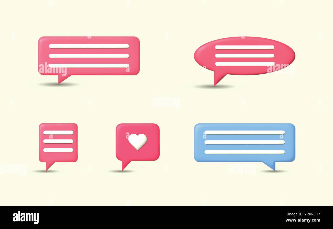 Empty chat bubbles Stock Vector Images - Alamy