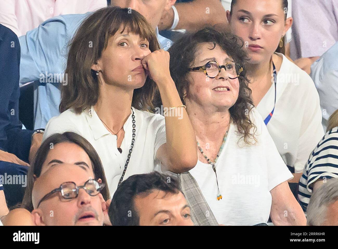 Sophie Marceau attends the Rugby World Cup, France. , . in Saint-Denis ...