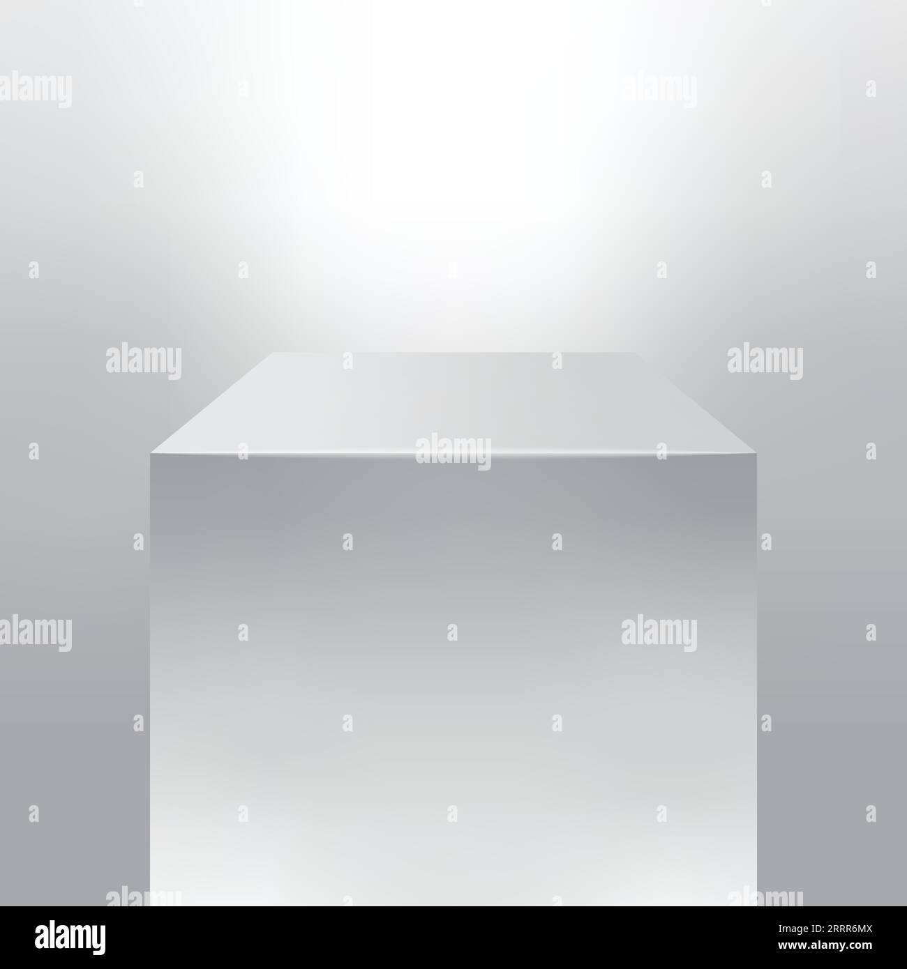 Podium stage white square display background Stock Vector Image & Art ...