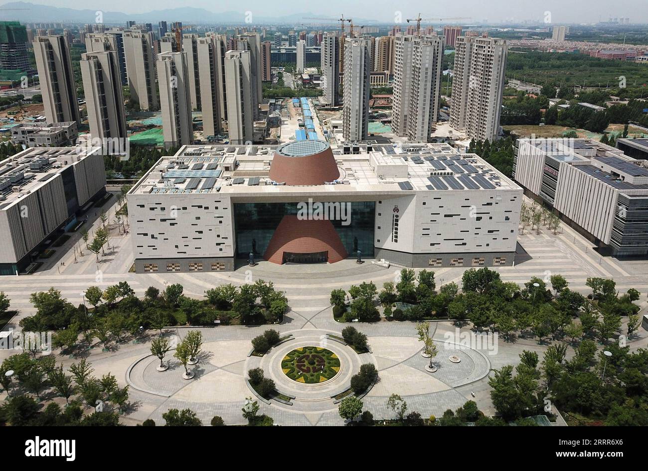 230510 -- ZIBO, May 10, 2023 -- This aerial photo taken on May 8, 2023 ...