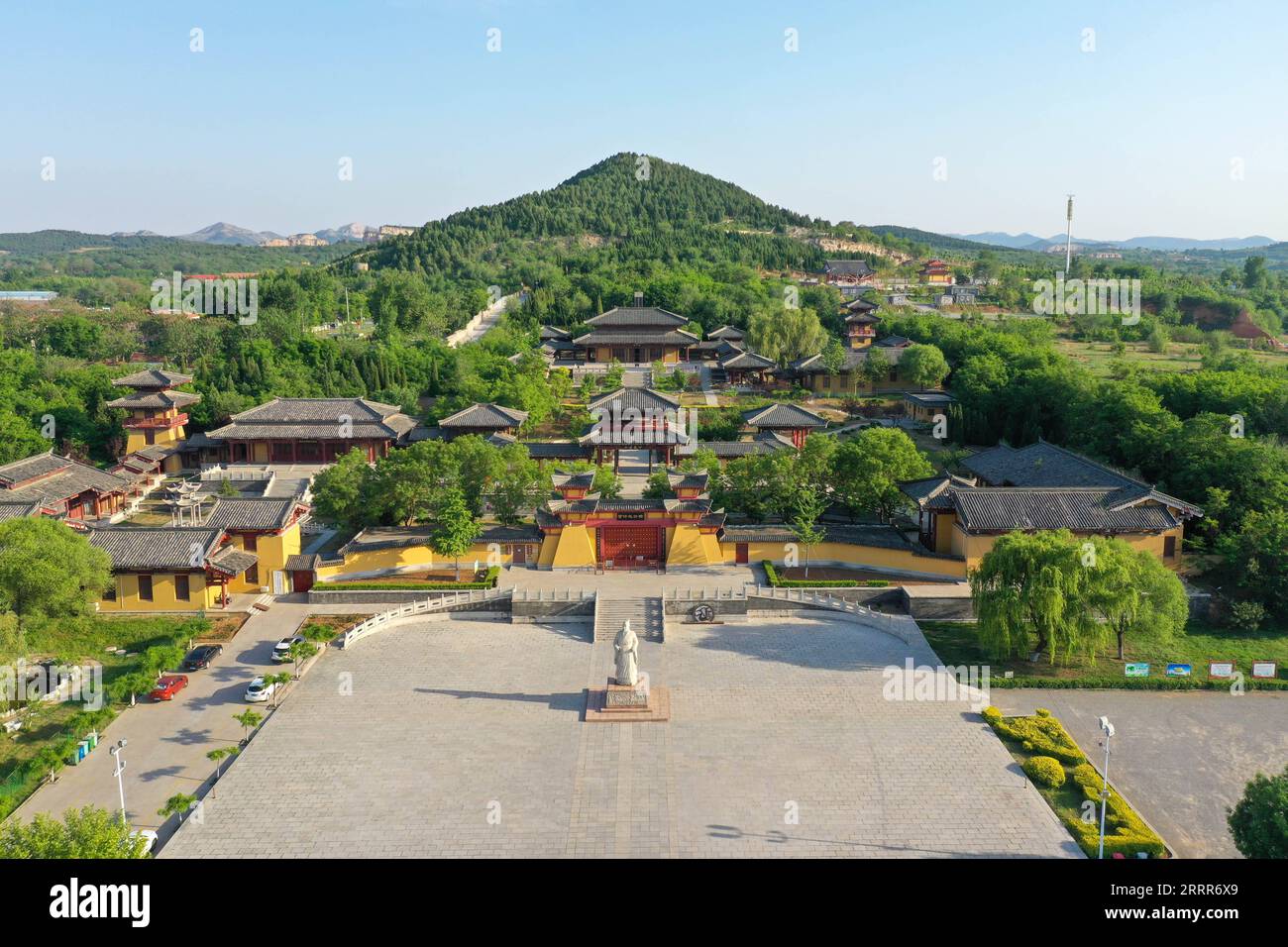 230510 -- ZIBO, May 10, 2023 -- This aerial photo taken on May 8, 2023 ...