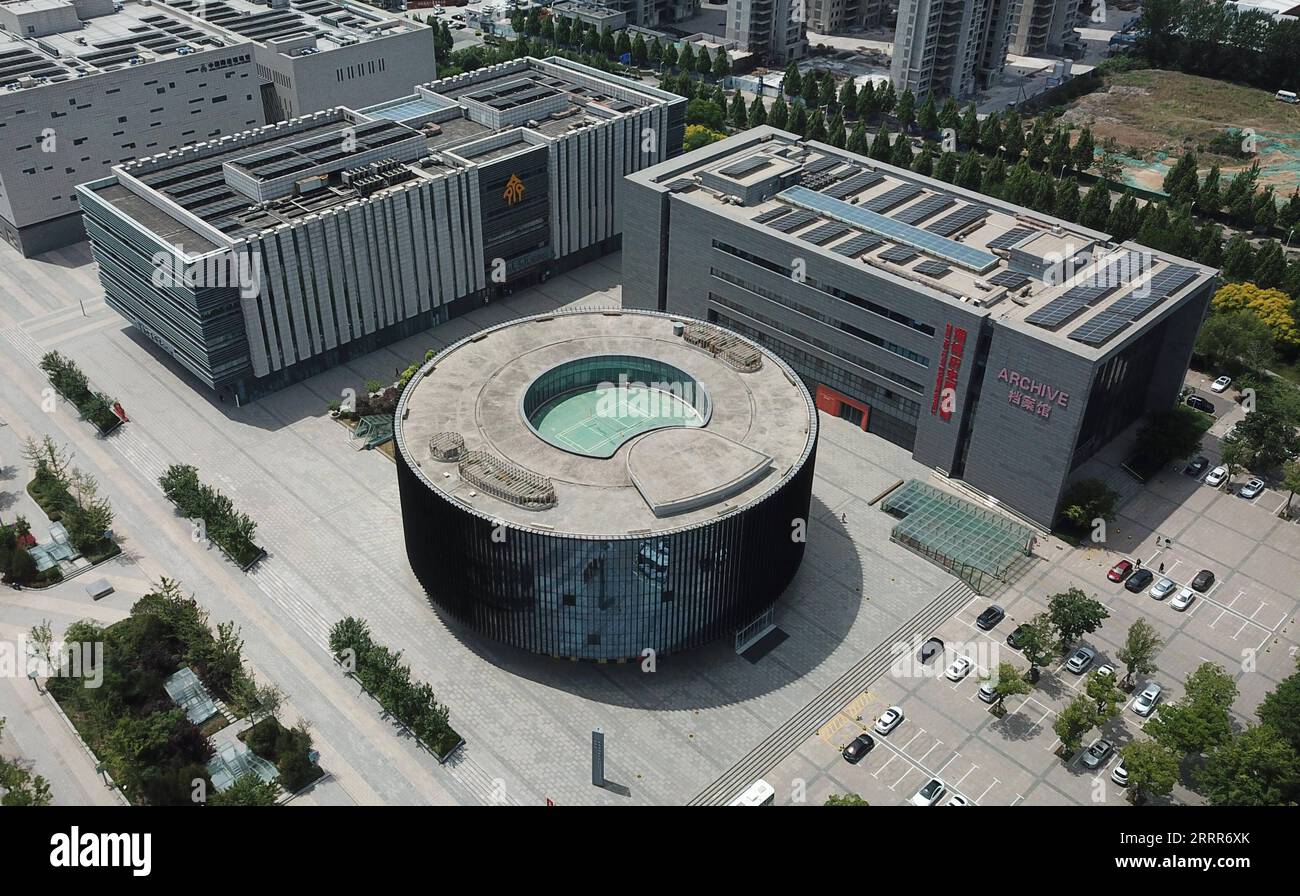 230510 -- ZIBO, May 10, 2023 -- This aerial photo taken on May 8, 2023 ...