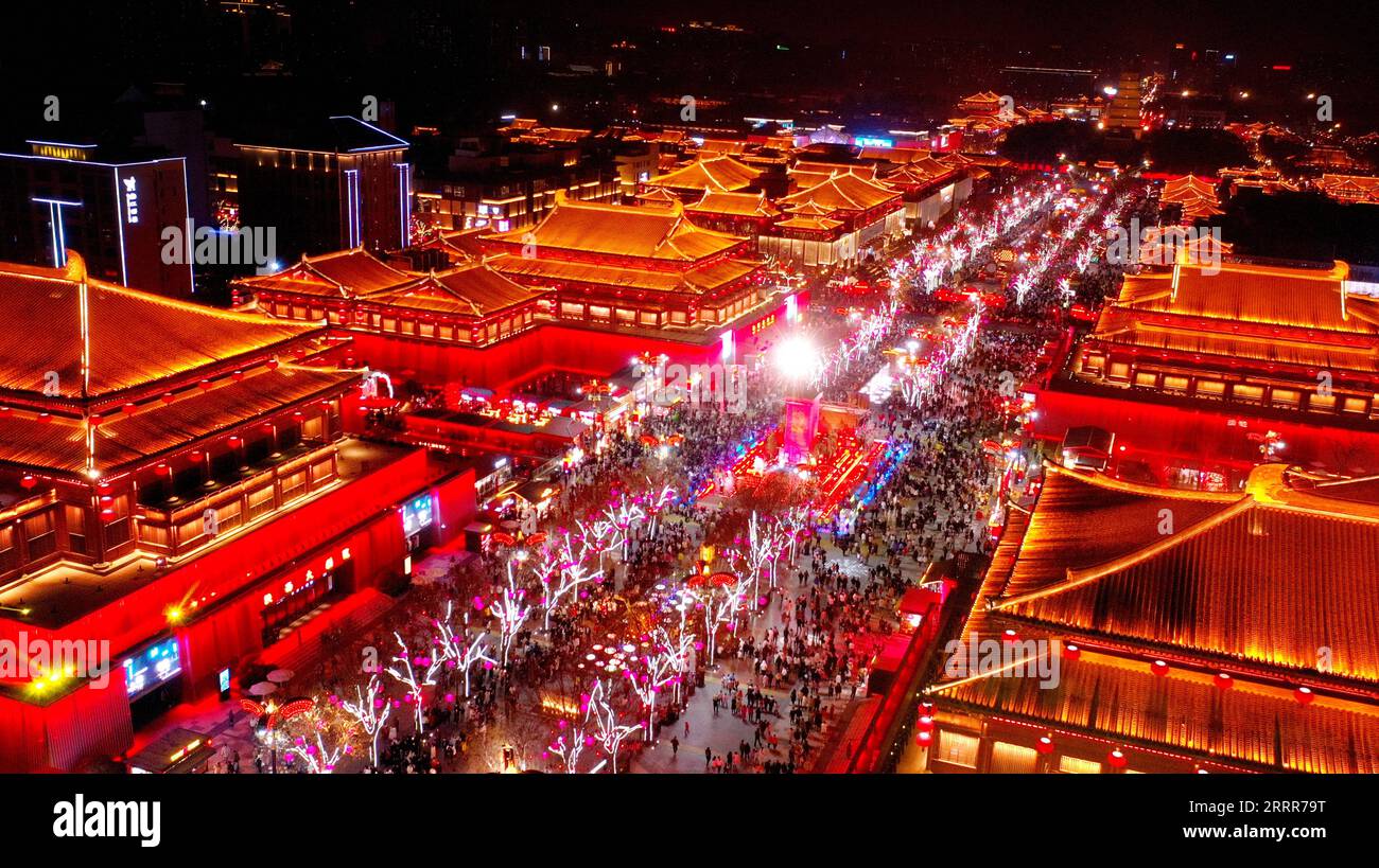 230511 -- XI AN, May 11, 2023 -- This aerial photo taken on Jan. 28 ...