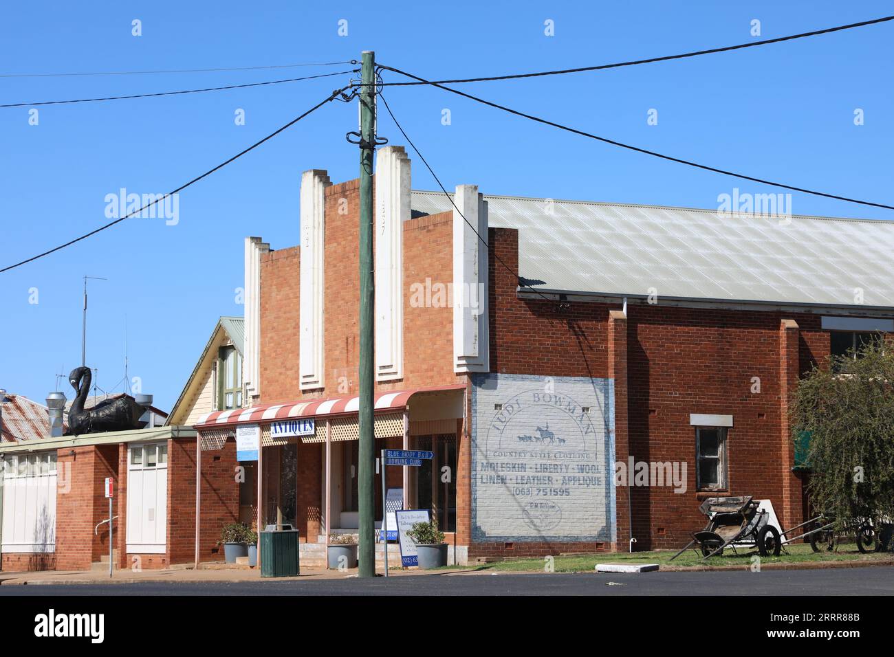 The Big Swan tourist attraction in front of the Swan Motel in Dunedoo ...