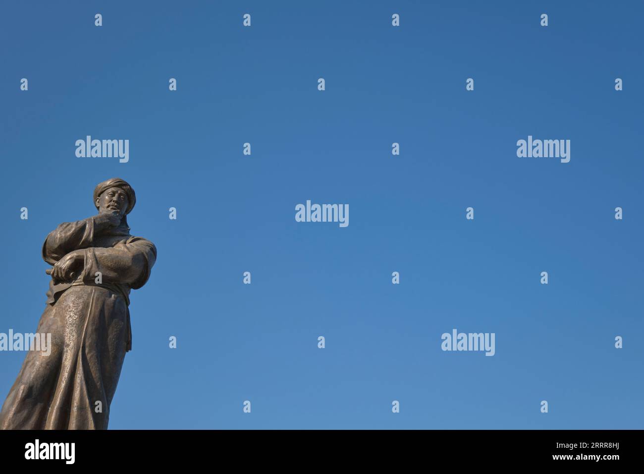 Abu Nasr Al Farabi sculpture out front of the new performance drama art ...