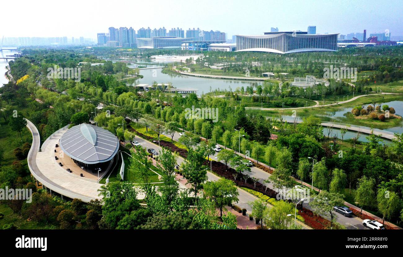 230516 -- XI AN, May 16, 2023 -- This aerial photo taken on April 26 ...