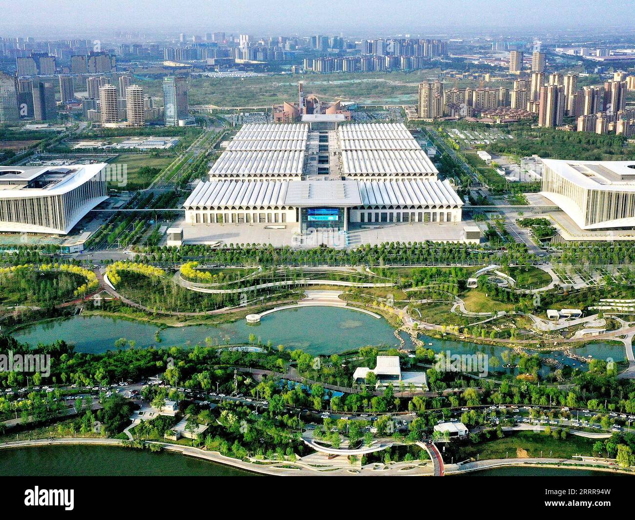 230516 -- XI AN, May 16, 2023 -- This aerial photo taken on April 16 ...