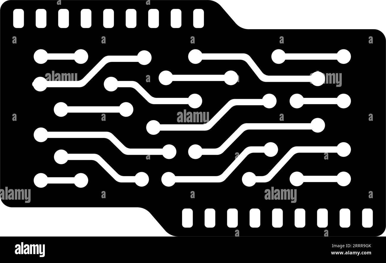 Printed Circuit Board Vector Icon Illustration Stock Vector Image And Art 4223