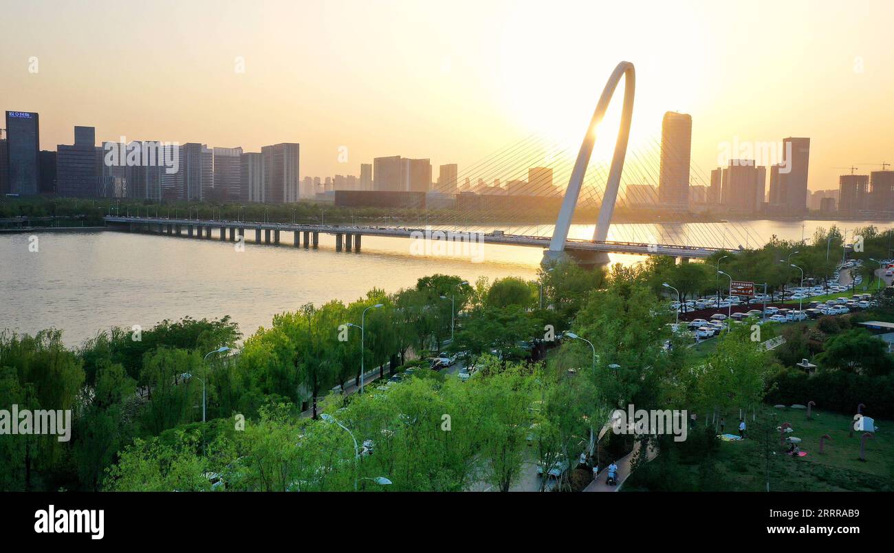 230517 -- XI AN, May 17, 2023 -- This aerial photo taken on April 16 ...