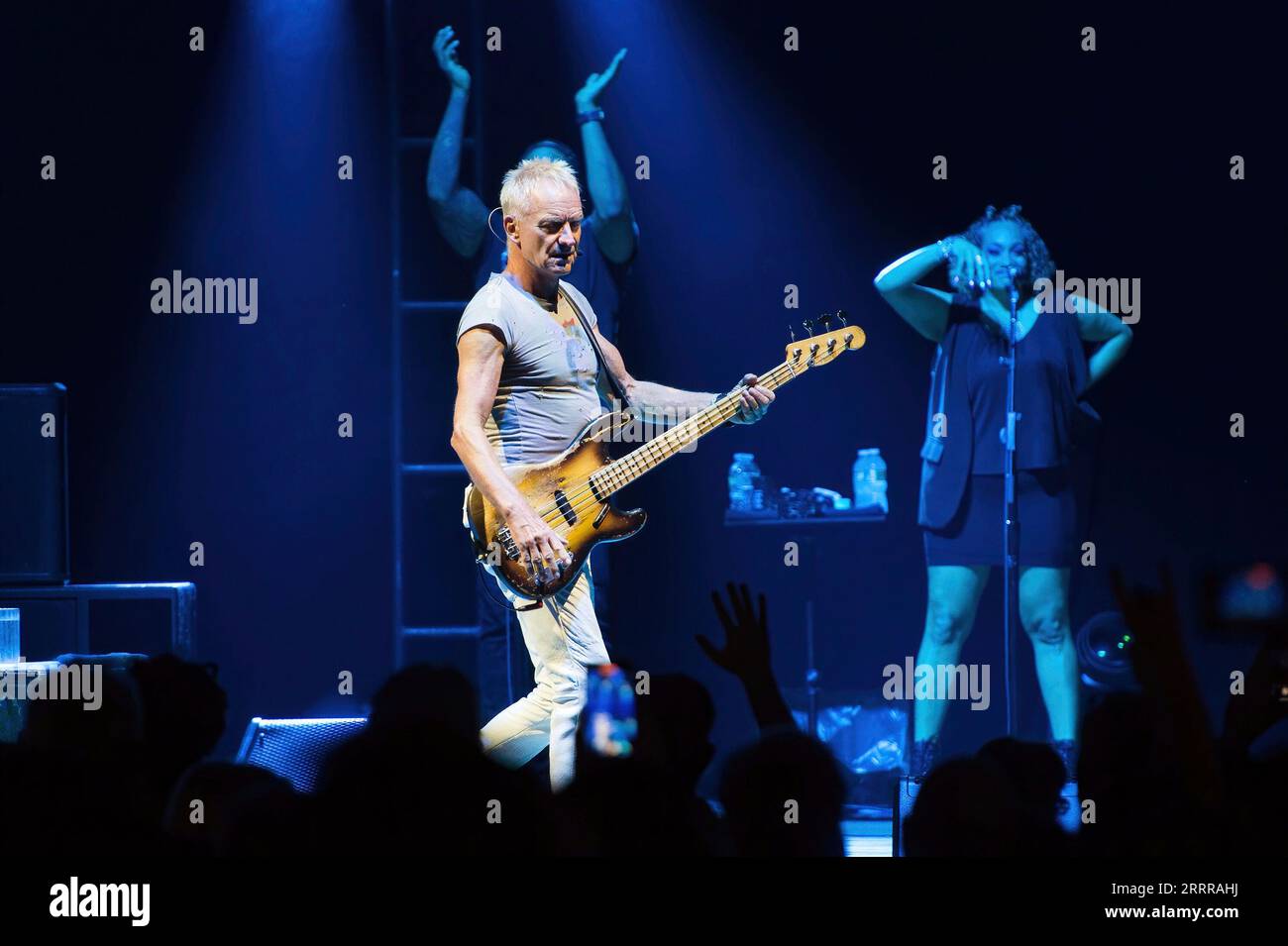 Sting performs during the "My Songs" tour on Friday, Sept. 8, 2023, at ...