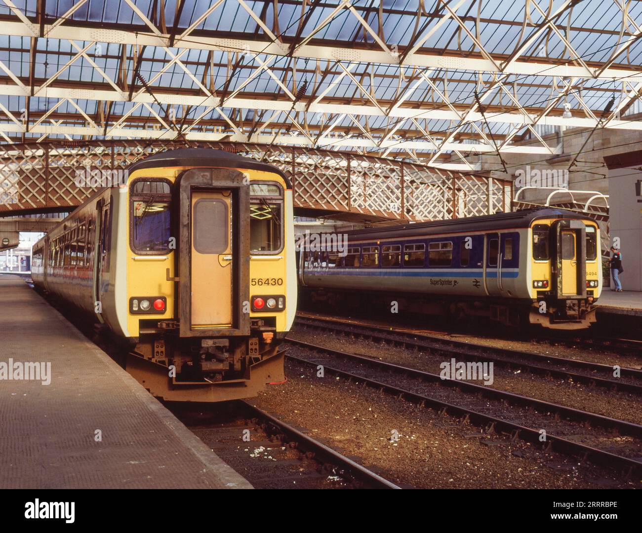 Two diesel multiple unit trains hi-res stock photography and images - Alamy