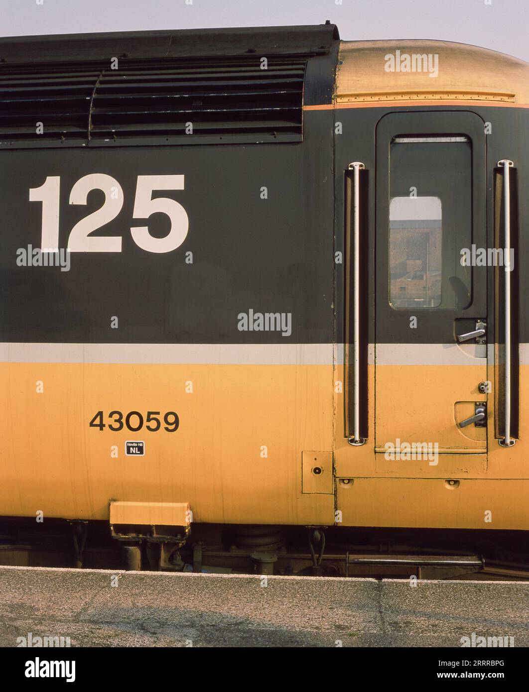 Detail of a train cab Stock Photo - Alamy