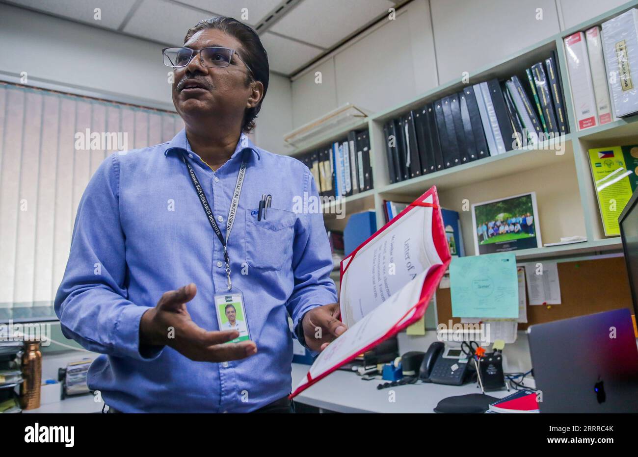 230522 -- MANILA, May 22, 2023 -- Jauhar Ali, a hybrid rice breeder at ...