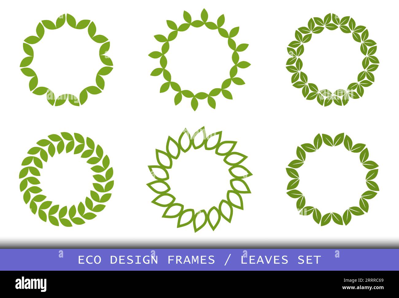 Leaves Circular Frame Laurel Foliate Wreaths And Circular Frames For Awards Vector Collection