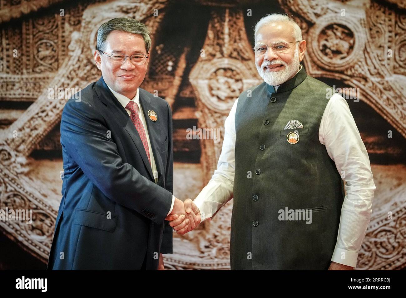 Neu Delhi, India. 09th Sep, 2023. Li Qiang, Premier of China, is ...