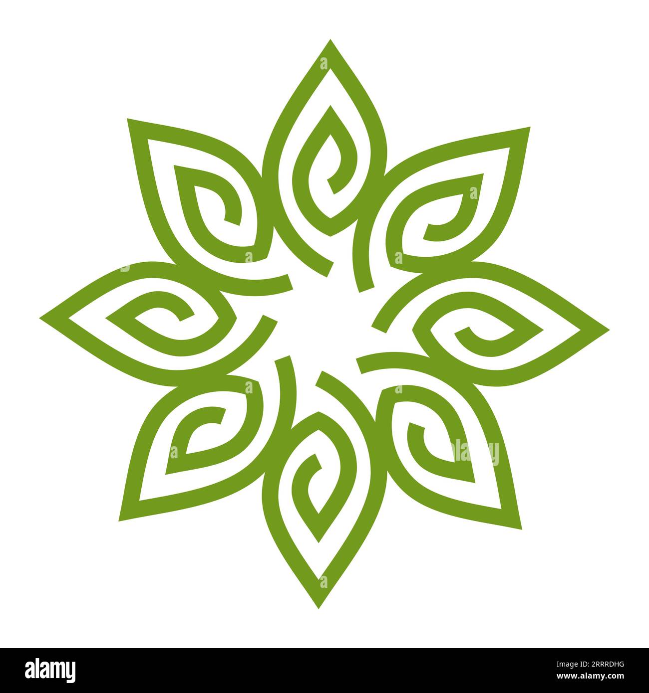 Decorative circular emblem leaves hi-res stock photography and images ...