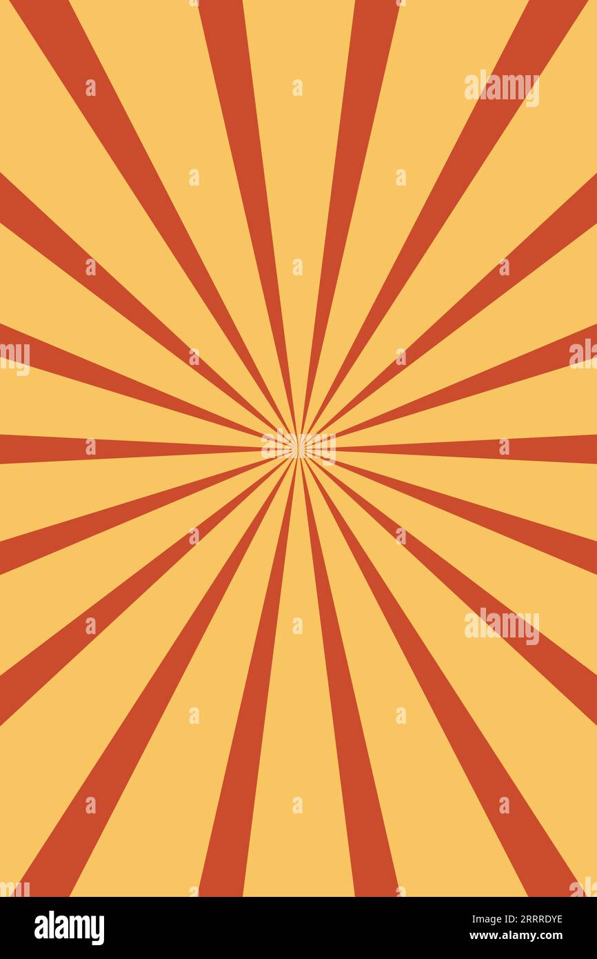 Retro background of sunbeams. Groove poster radial color rays explosion ...