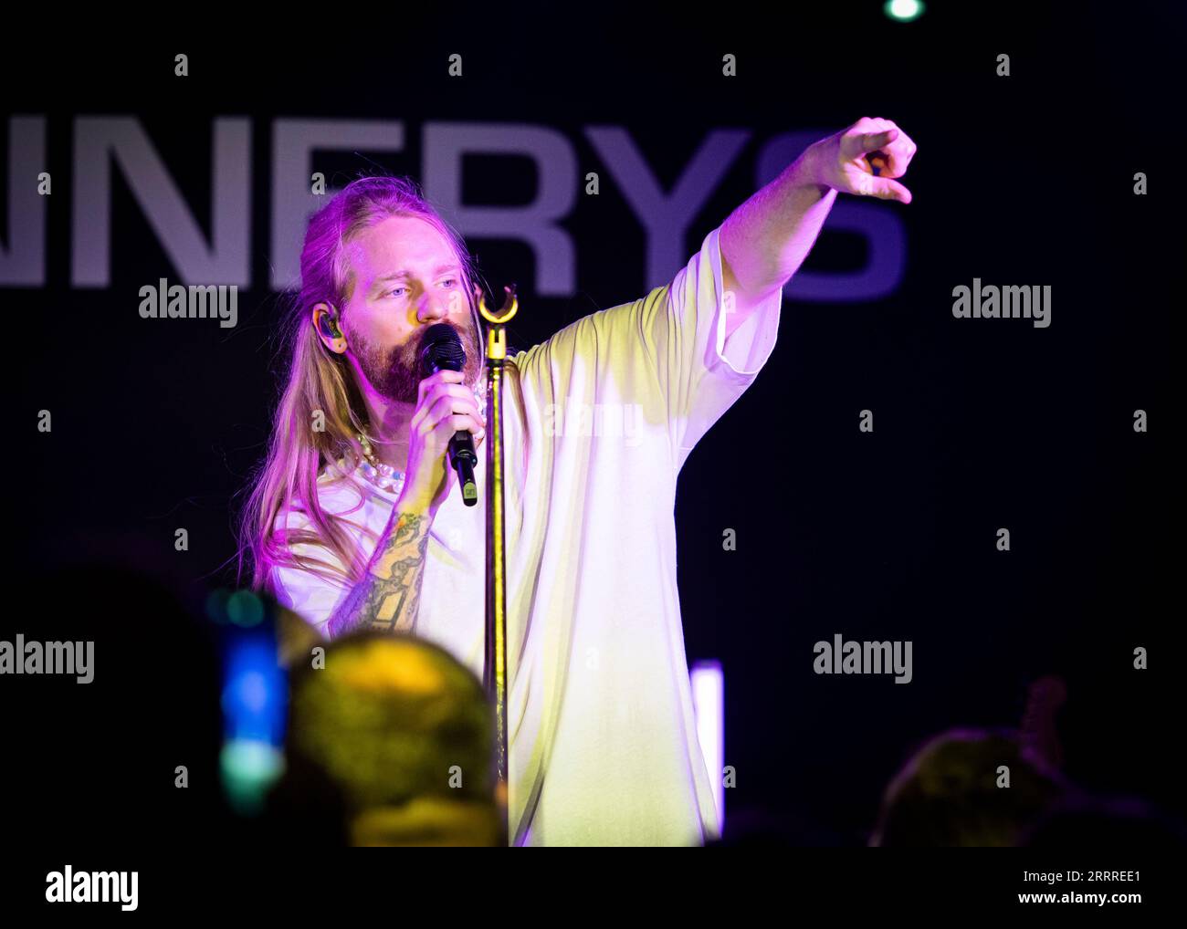 Sam Ryder (UK Eurovision entrant) playing an intimate gig at Chinnerys ...