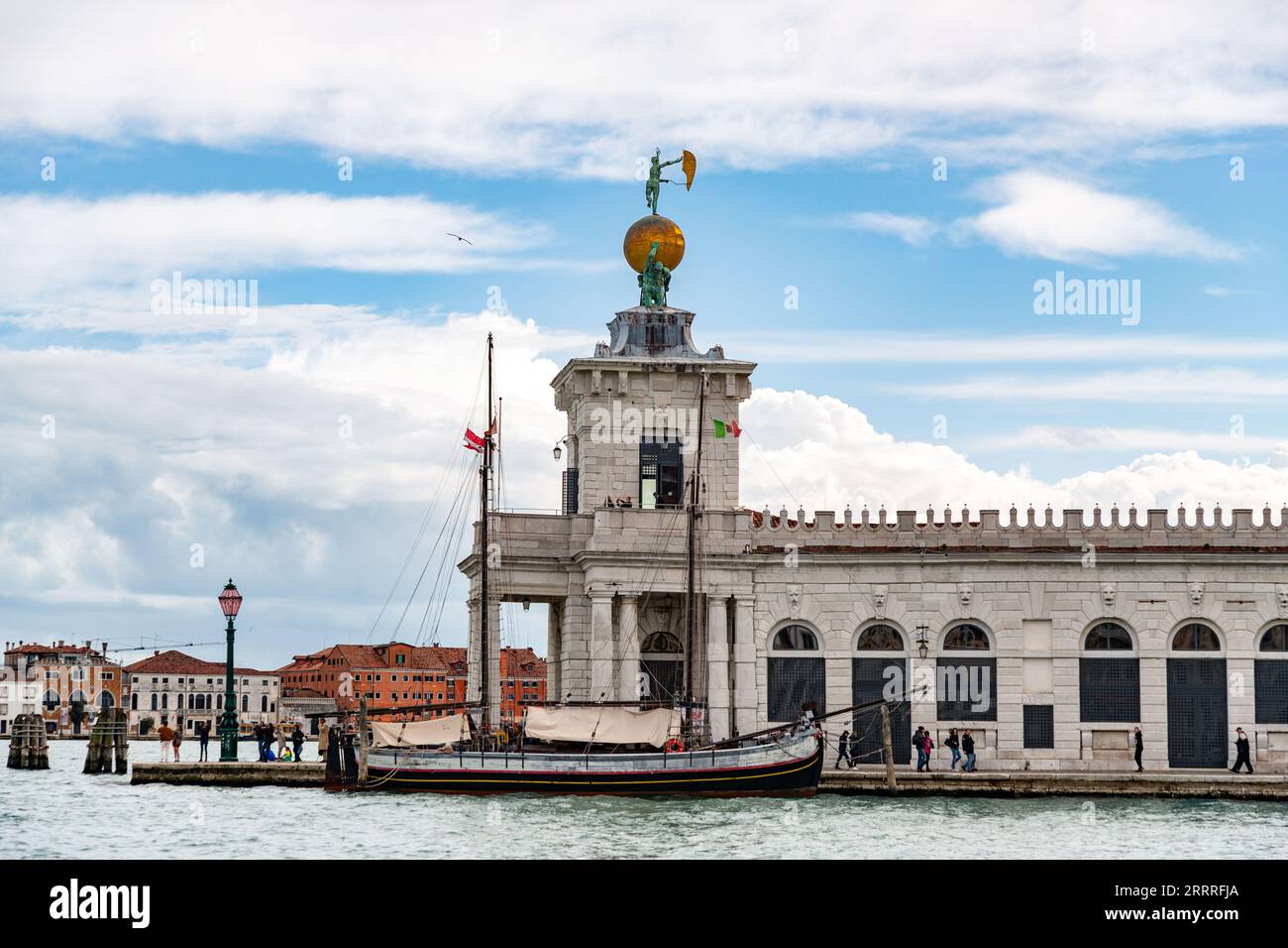 Venice, Italy - April 2, 2022: Punta della Dogana is an art museum in ...