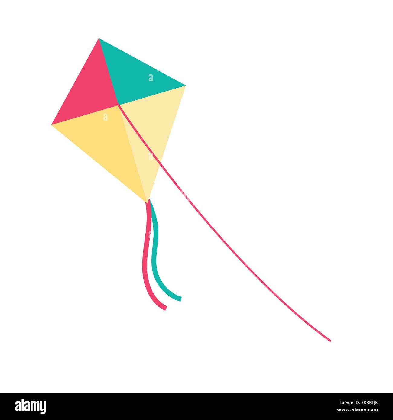 Kite flying on thread background Stock Vector Image & Art - Alamy