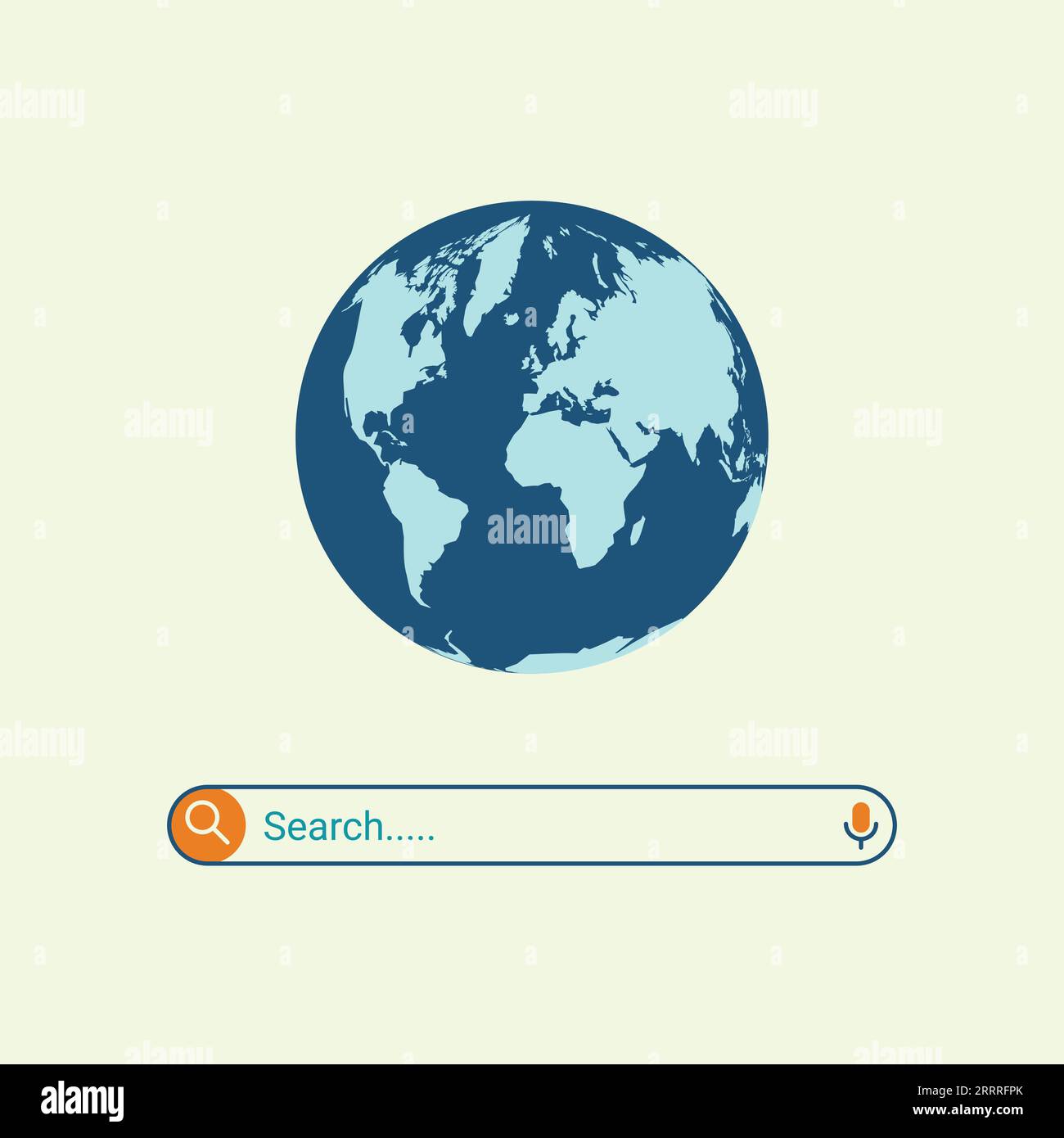 Web search bar earth globe background Stock Vector Image & Art - Alamy
