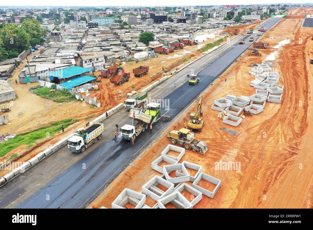 230527 -- ABIDJAN, May 27, 2023 -- This aerial photo taken on May 25 ...
