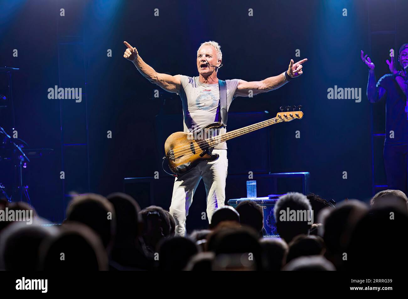 Sting performs during the "My Songs" tour on Friday, Sept. 8, 2023, at ...