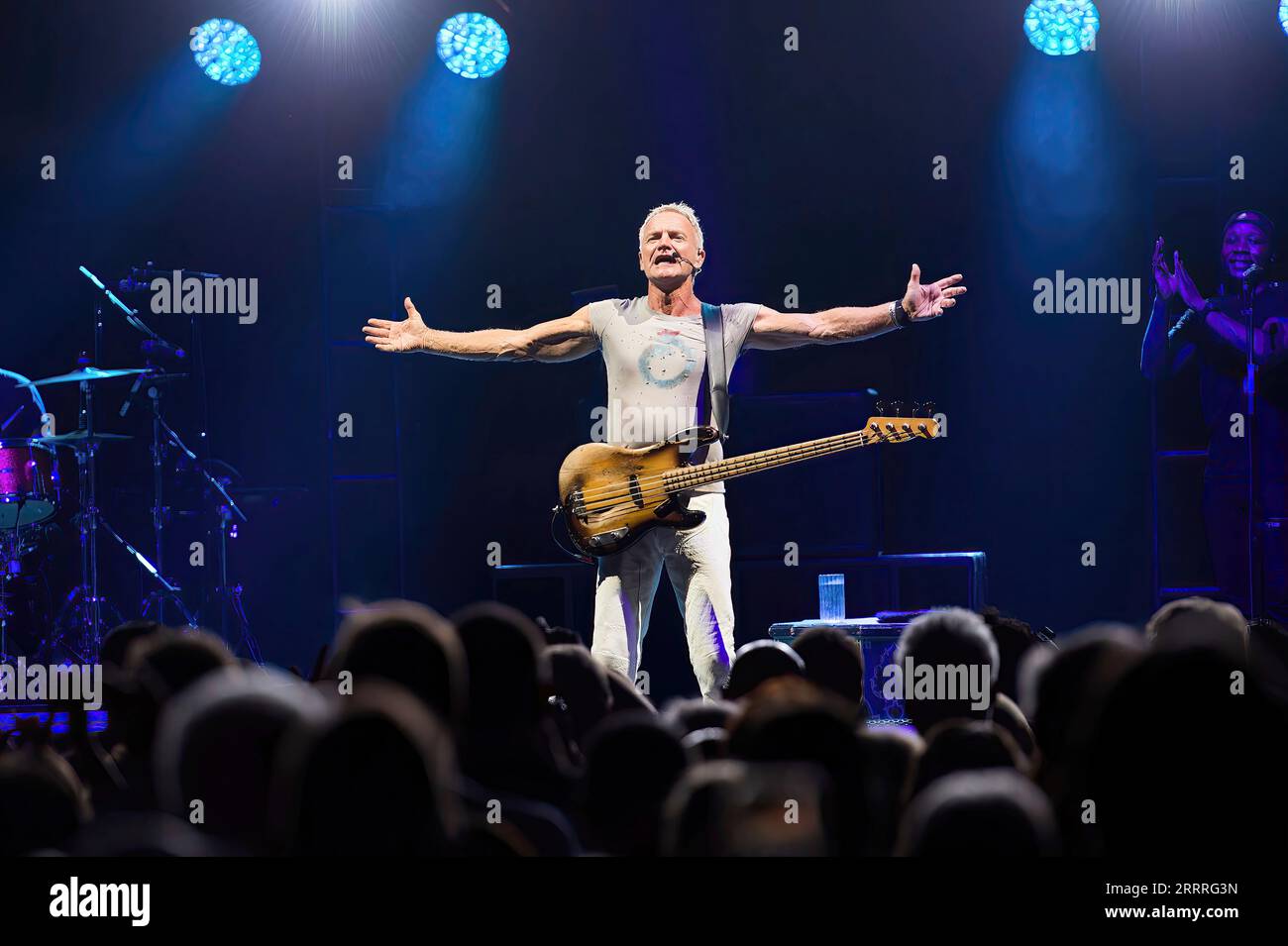 Sting performs during the "My Songs" tour on Friday, Sept. 8, 2023, at ...